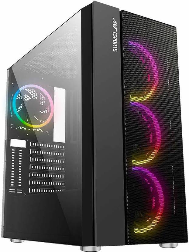 Ant Esports ICE-511MT Mid Tower Mesh Gaming Cabinet Computer Case ...