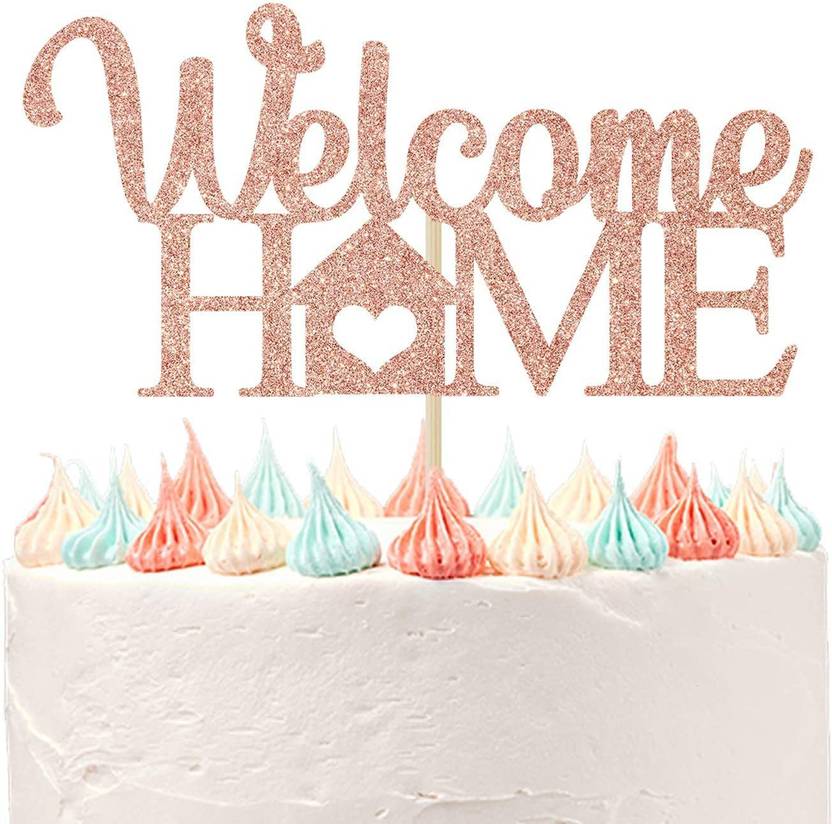 ZYOZI Welcome Home Cake Topper, Home Sweet Home, Welcome Back, Family ...