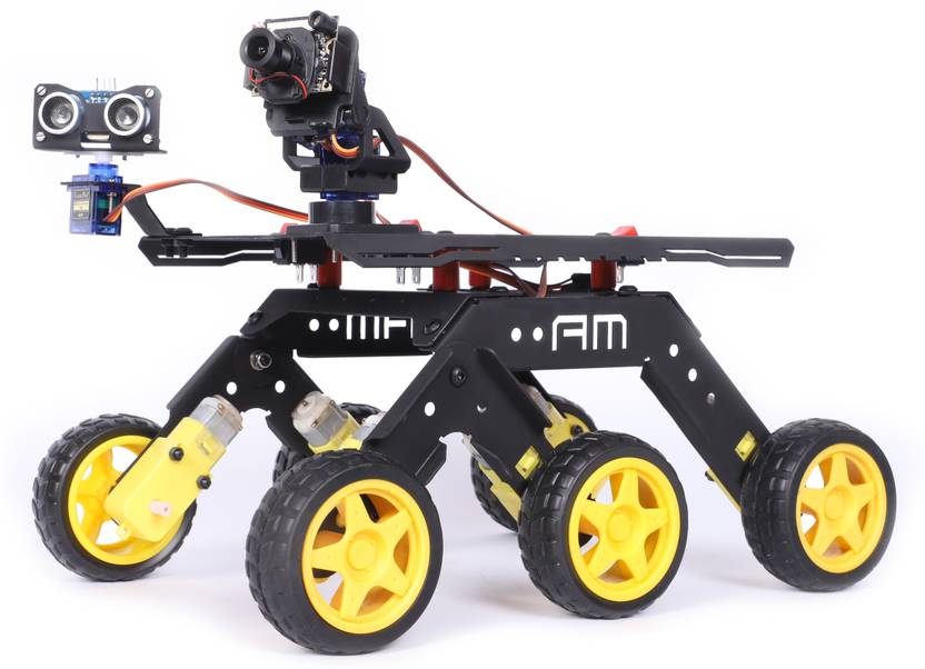 AM ROBOTICS Rocker Bogie Mechanism Metal 6 Wheel Drive Chassis for DIY ...