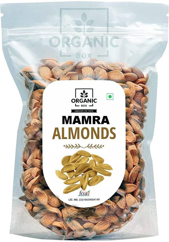 Organic Box Mamra Giri Almonds - Top Grade - AAA Quality & Bold Size ...