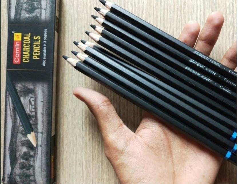 Flipkart.com | Camlin Camel Charcoal Pencil -Soft -Pack of 10 Pencils ...