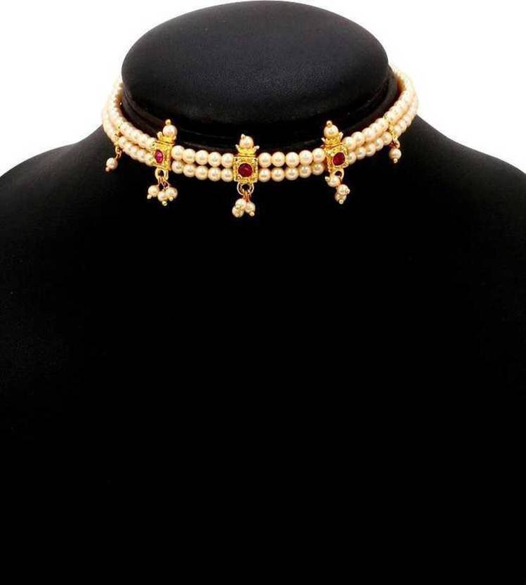 Karishma Kreations Traditional Tanmani Necklace Maharashtrian jewellery ...