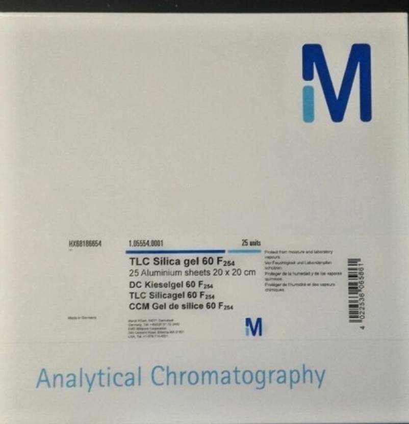 Merck TLC Silica Plates Aluminium (25 Sheets 20 x 20 cm) Filter Paper ...