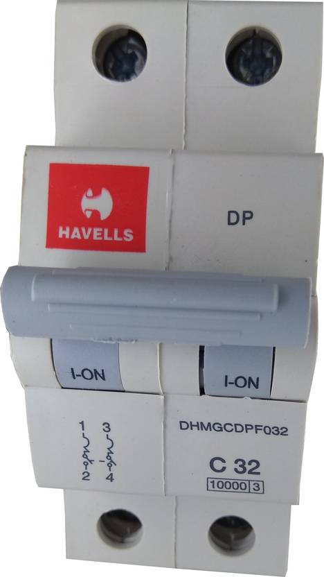 HAVELLS C series DP MCB 32A MCB Euro 2 DHMGCDPF032 MCB Price in India - Buy HAVELLS C series DP ...