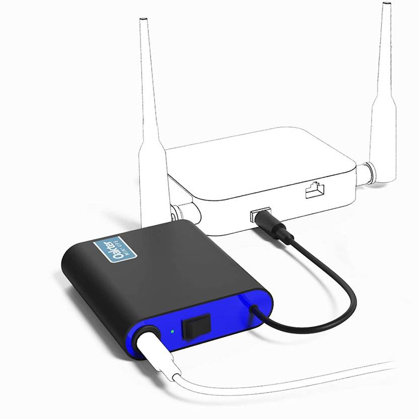 Oakter mini ups 12v wi-fi router Power Backup for Router Price in India ...