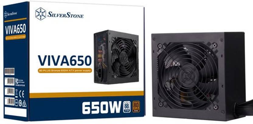 SilverStone VIVA 650 Bronze 80 PLUS Bronze 650W ATX Power Supply 650 ...
