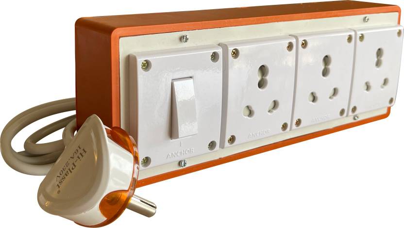 HI-PLASST HI-PLASST Wooden type 16a pvc switch board with One 16amp ...