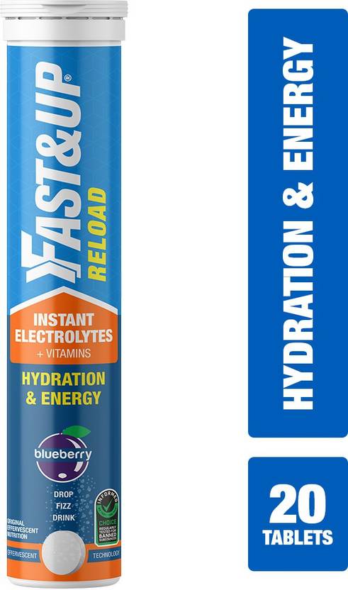 FAST&UP Reload Hydration & Energy Drink With Electrolytes Effervescent ...