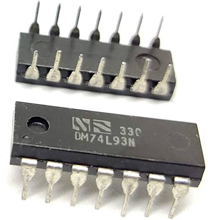 INVENTO 1Pcs 7493 IC SN74LS93N DM74L93N 4-Bit UP Binary Counter, LS ...