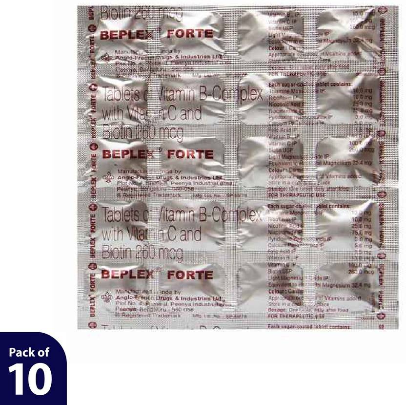 Beplex Forte Tablets Price in India - Buy Beplex Forte Tablets online ...