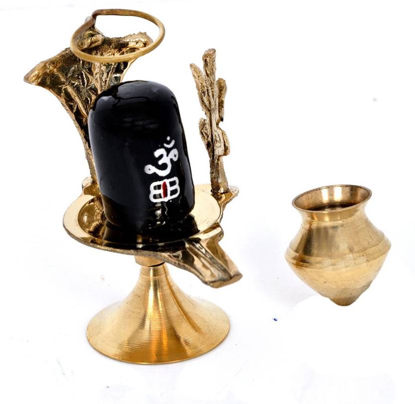 Aryshaa New Brass Shiva Ling Lingam Shivling Statue for Hindu Puja ...