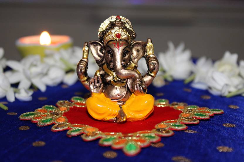 BERRYCRAVE ‘Bhakti’ God Ganesha Ganpati Ganeshji Resin Idol SMALL SIZE ...