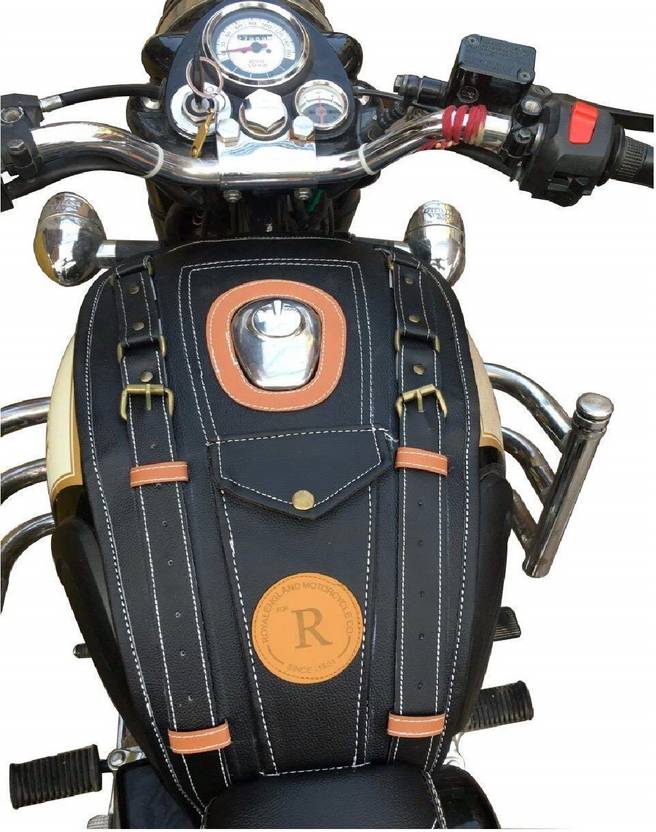 Bullkartzone Petrol Tank Black Cover for Bullet Enfield Classic 350/500 ...
