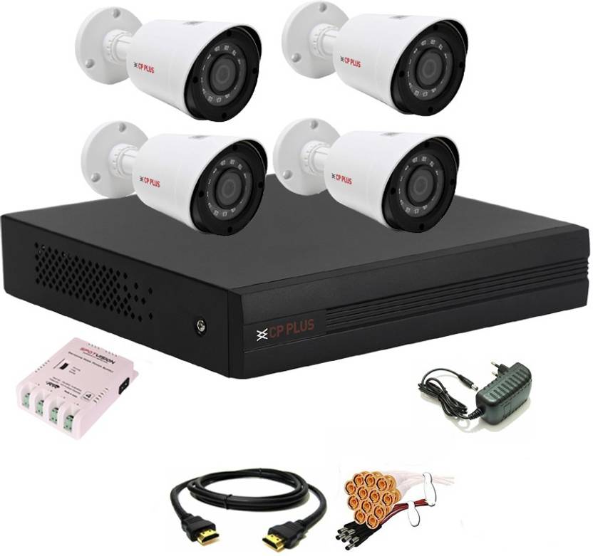 CP PLUS 4 Channal 5 MP H.265+ HD DVR 1Pcs,Outdoor Camera 5 MP HD 4Pcs ...
