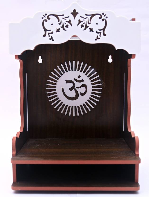 Rudrax Art Beautiful MDF Wooden Temple/ Home Temple/ Pooja Mandir ...