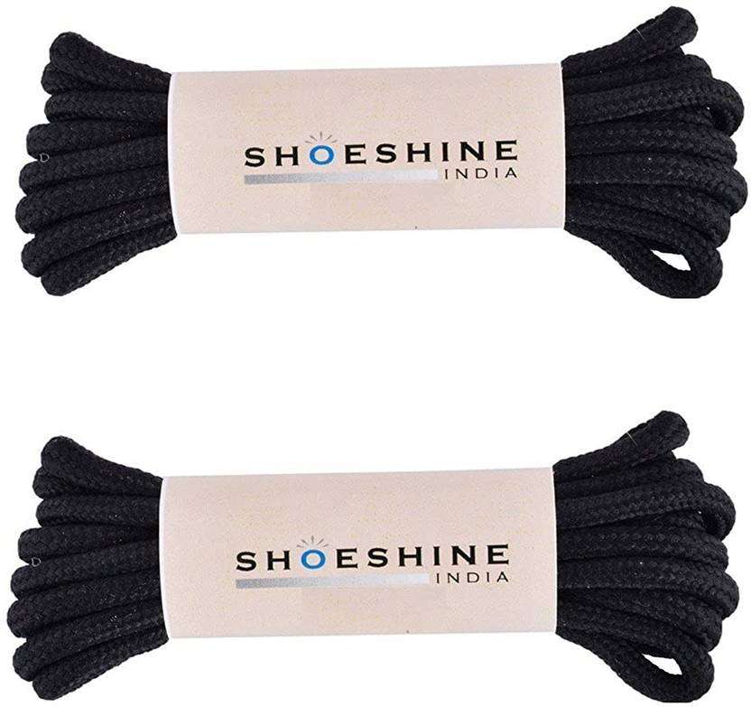 SHOESHINE 2 Pair Round Boot Lace Casual, Hiking Shoelace (120cm) 4mm ...