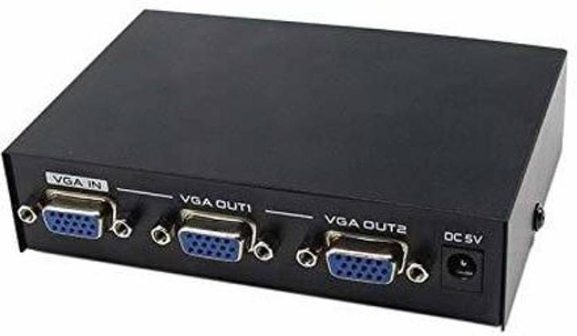 TERABYTE 2 Port VGA Splitter 1 Input 2 Output Sharing Switch Box 200MHz ...