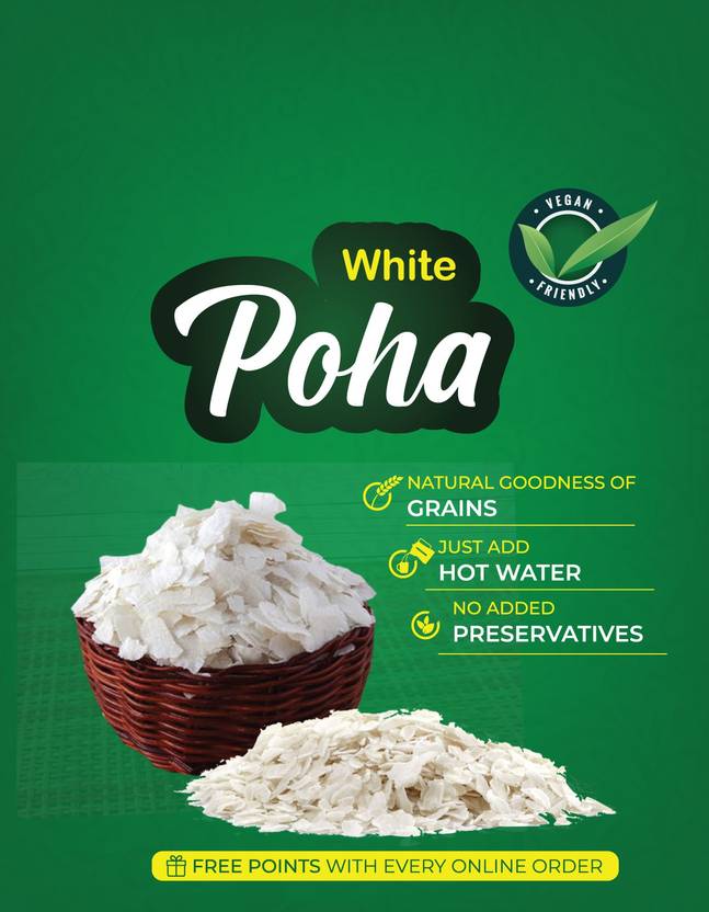 THANJAI NATURAL 8kg Premium Quality White Poha (Flattened Rice) | Poha ...