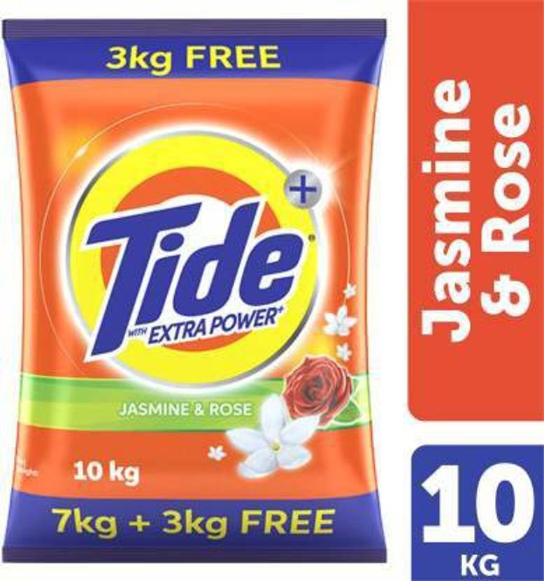 Tide Extra Power Washing Detergent Powder 7 kg (Jasmine & Rose) Detergent Powder Price in India ...