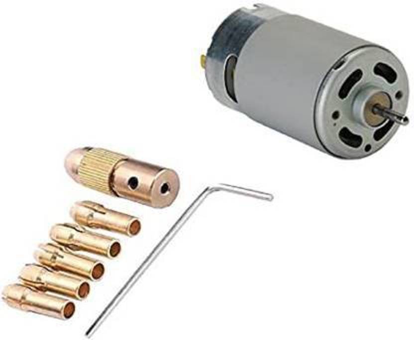 NIHAKA 12v 555 DC Motor 12000rpm High Speed with Drill Chuck Kit for ...