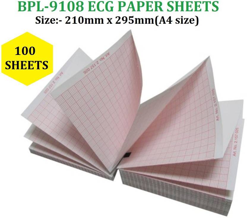 Flipkart.com | REALON BPL-9108 ECG Thermal Graph Sheets/ TMT Sheets ...