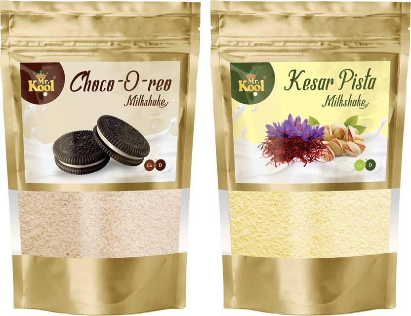 Mr.Kool Choco O-reo & Kesar Pista Flavor Milkshake Powder | Instant ...