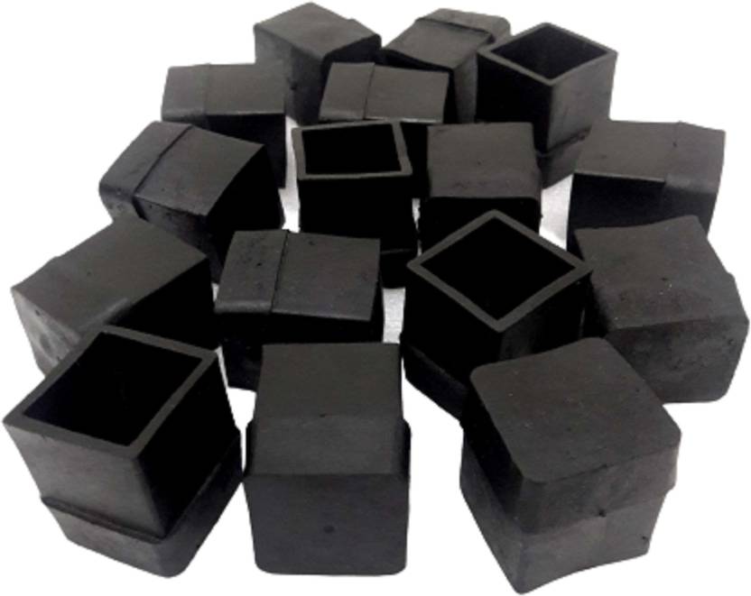 FLORAGREEN Square Rubber Cap for Chair Table Furniture Leg Cover Floor ...