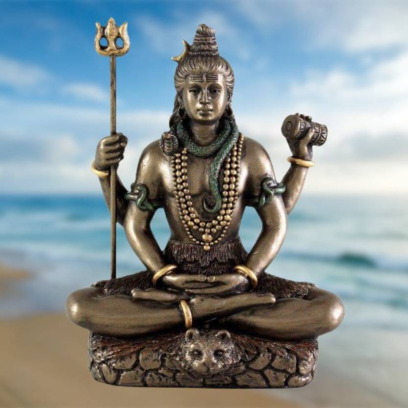 Ishu handi artistic Room Bronze Lord Shiva Shiv ji murti for Pooja ...