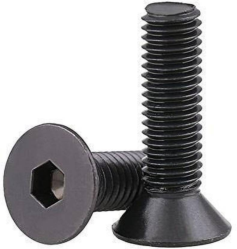 RPI SHOP Bolt - M4 x 25mm CSK Head Allen Cap Screws, Bright Finish ...