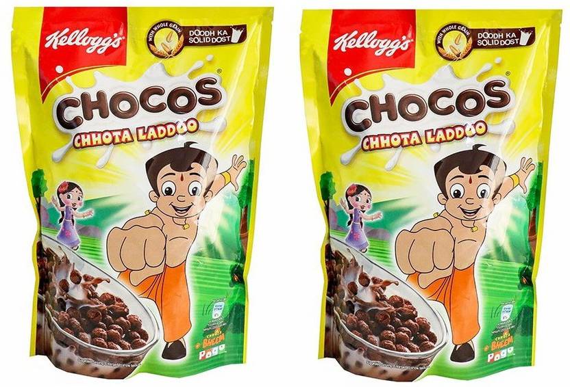 Kellogg's Chocos Chhota Laddoo 375 gram Pack Of 2 Pouch Price in India ...