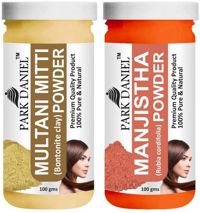 PARK DANIEL Pure & Natural Multani Mitti Powder & Manjistha Leaf Powder ...