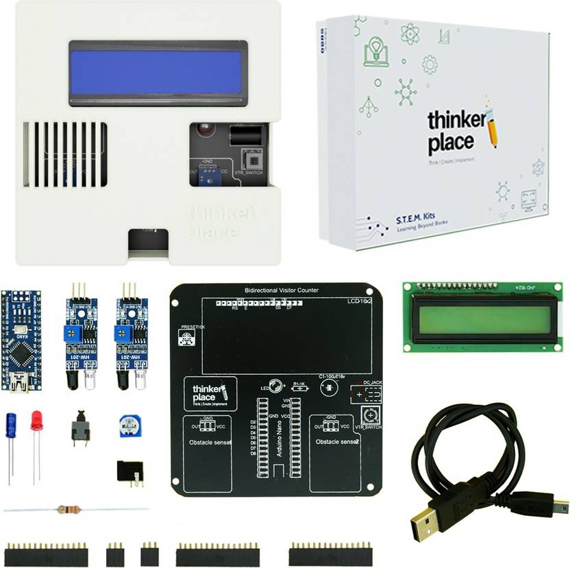 ThinkerPlace Visitor Counter Alert System with 3D Printed Case ...