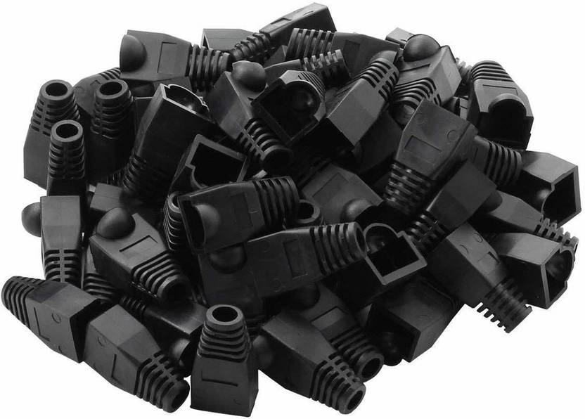ATEKT 100PCS Colorful RJ45 Connector Caps Cat5e Plugs Boots Network ...