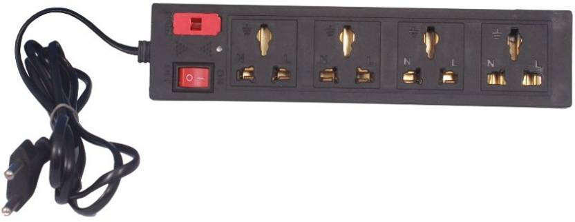 Lanuk 4 1 Universal Socket 1 Switch 1 Led Indicator And 2 Meter Cable 4 Socket Extension Boards