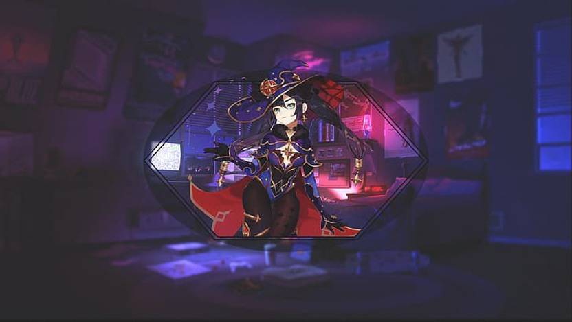 Mona Genshin Impact Genshin Impact Witch Wizard S Hat Fan Art Matte ...