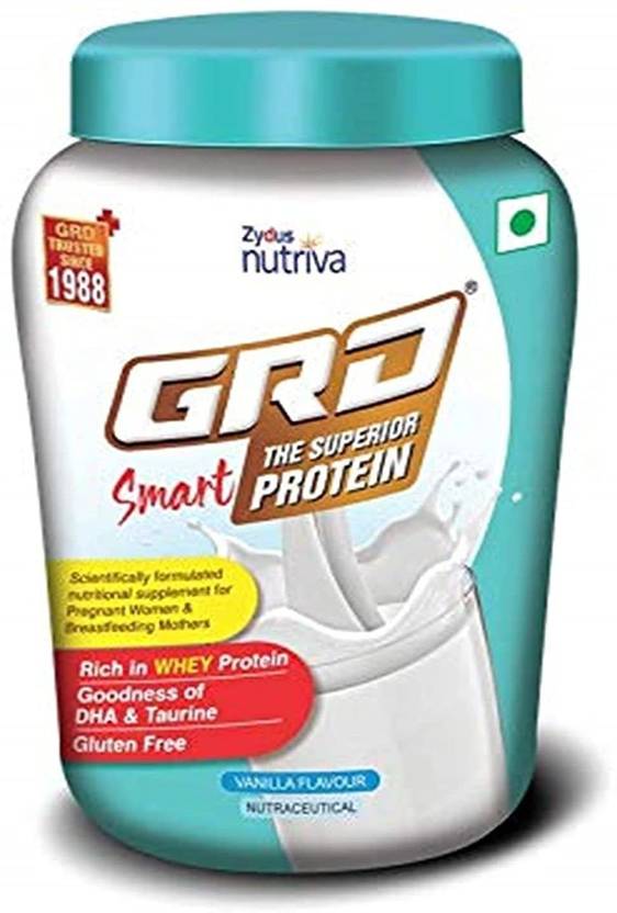 GRD Smart Vanilla Flavoured Superior Whey protein powder with DHA ...
