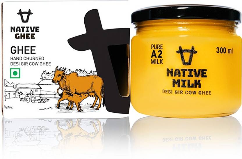NATIVE MILK Pure A2 Cow Ghee With A2 Milk Protein,Vedic Bilona Method ...