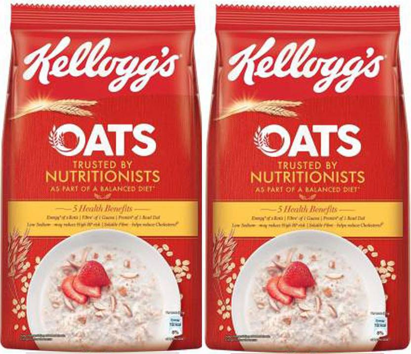 Kellogg's OATS 400 GRAMS (200g *2) Vacuum Pack Price in India - Buy ...
