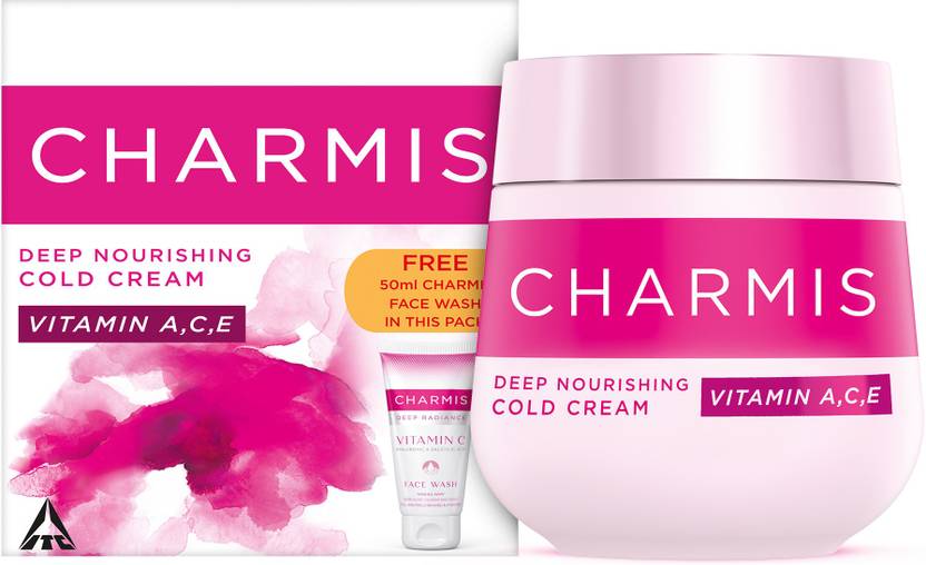 Charmis Deep Nourishing Cold Cream with Vitamin C, A & E, for glowing ...