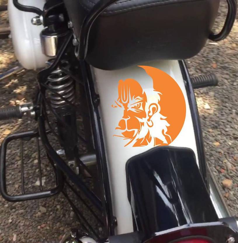 Decoration Designs 20 cm Angry Hanuman Sticker For Bike & Cars Sticker ...