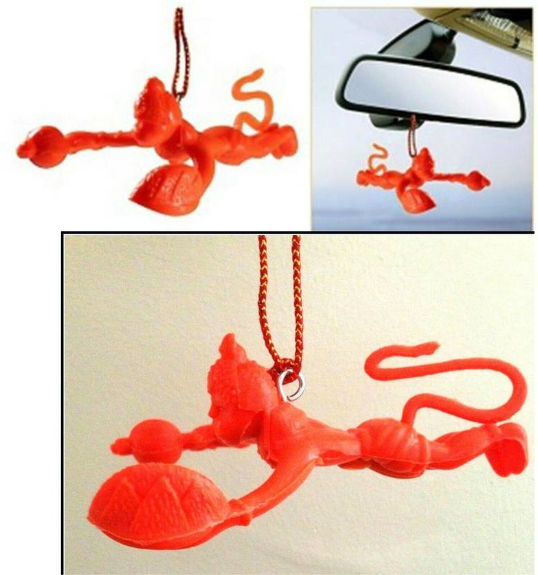 ABNExports Flying Lord Hanuman Orange Idol For Car Door Hanging Hindu ...