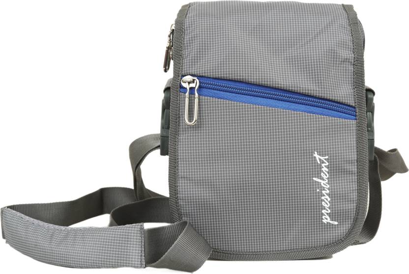 President Silver Sling Bag Unisex Messenger Bag Polyester | Shoulder ...
