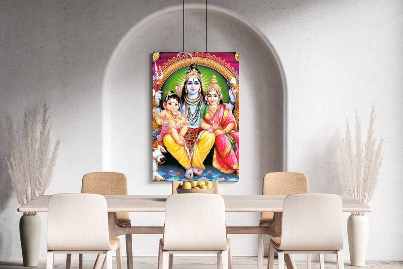 Bhagwan Shiv & Maa Parvati Wall Sticker Poster|Hindu Religious Sticker ...