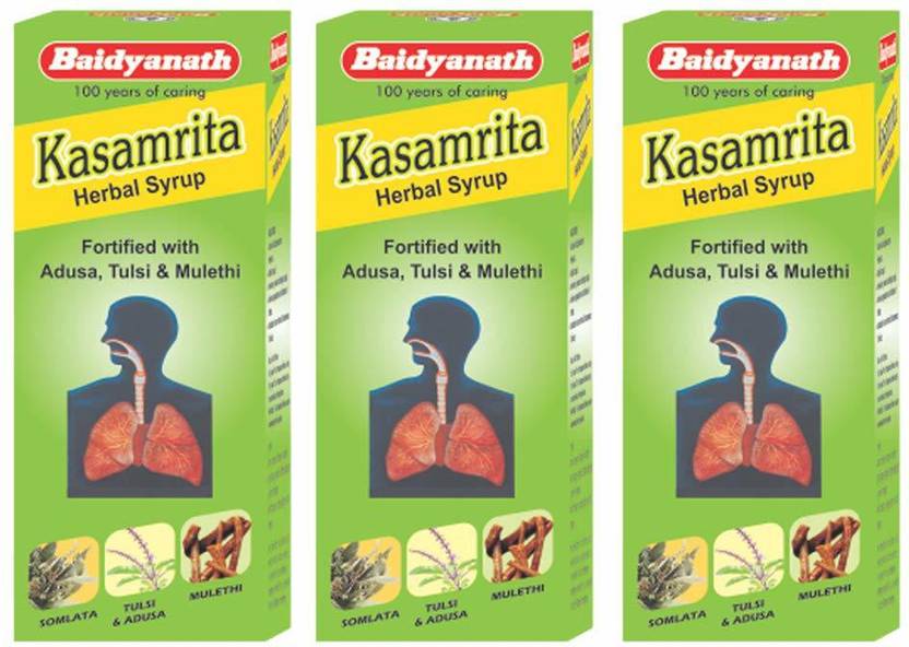 Baidyanath Kasamrit Herbal I Cough And Cold I 100ml Price in India ...