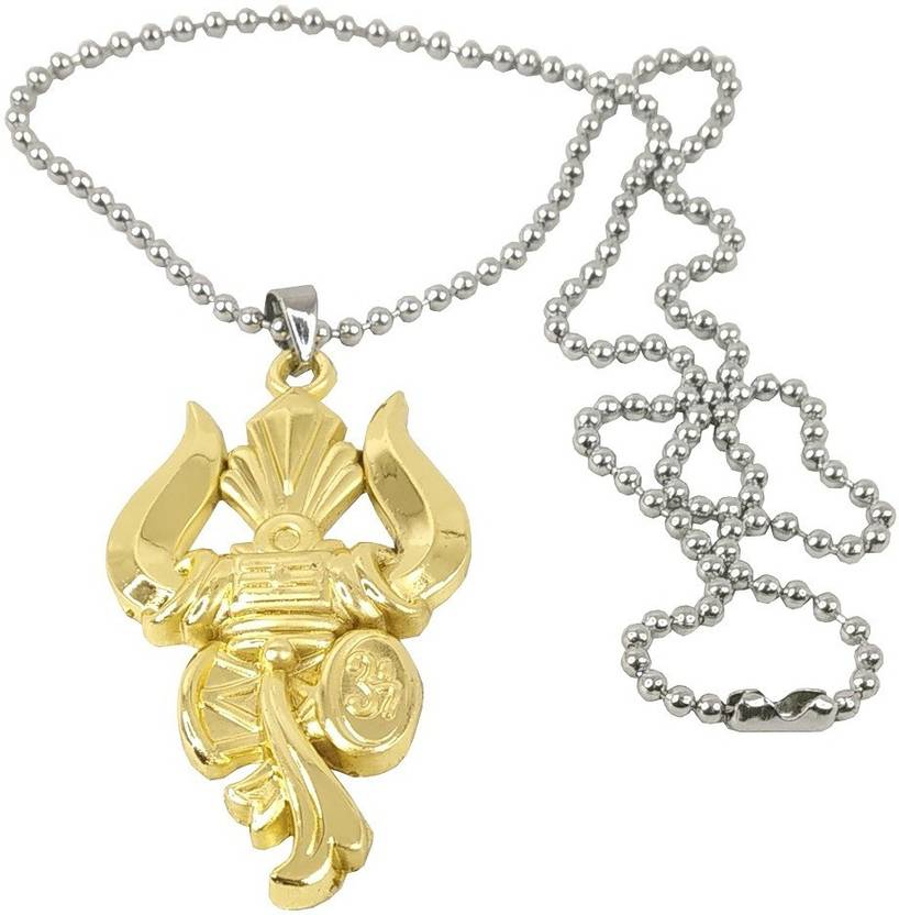 Utkarsh Metal Fancy & Stylish Solid Gold Plated Mahadev Bolenath ...