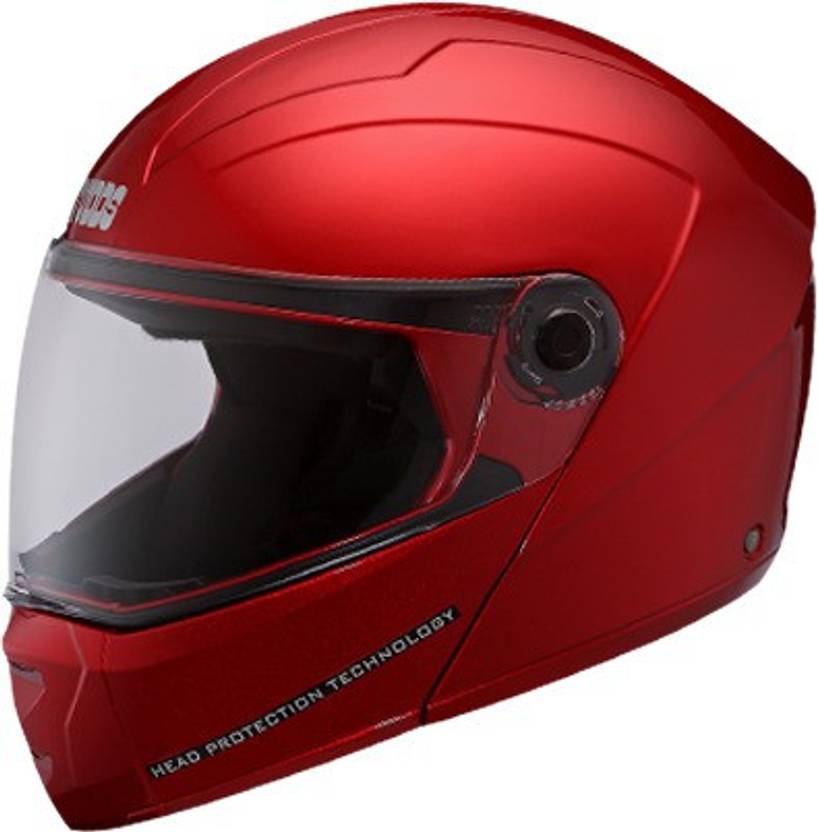STUDDS NINJA ELITE SUPER CHERRY RED 580MM/L FLIP-UP Motorsports Helmet ...