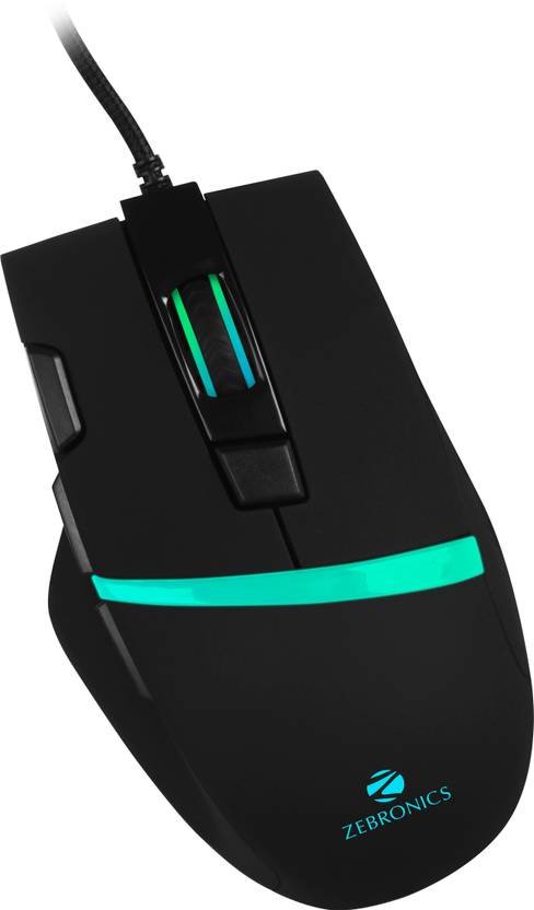ZEBRONICS Zeb- Tempest Wired Ambidextrous Optical Gaming Mouse ...