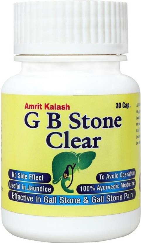 Amrit Kalash GB Stone Clear Ayurvedic Capsules to Remove Gall Bladder ...