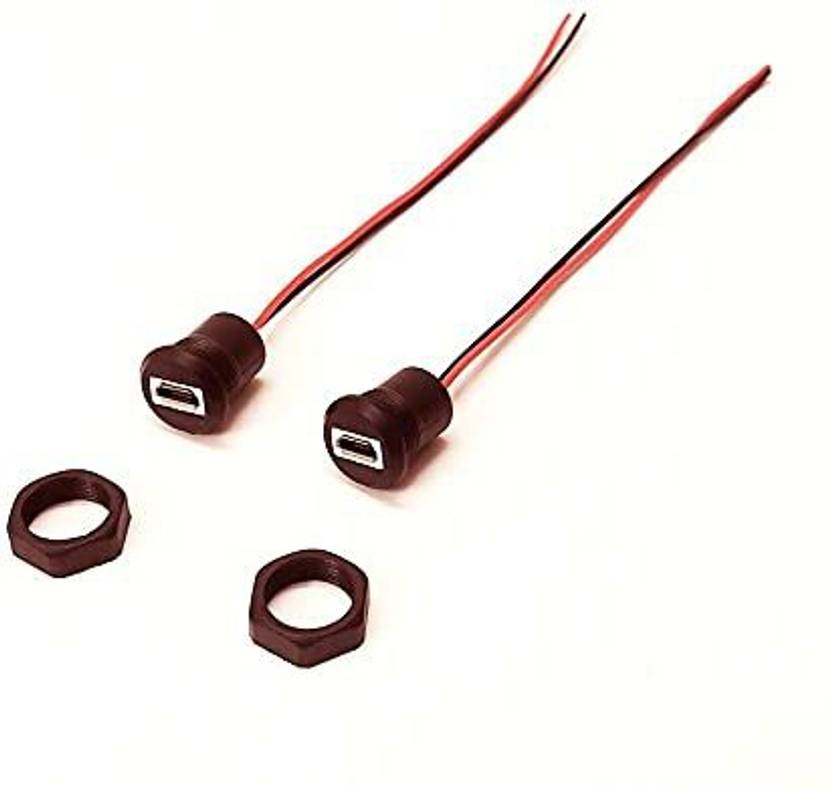 ERHIndia (Pack of 2) Micro USB Female Socket Connector with Wire for ...