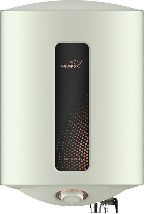 V-Guard 25 L Storage Water Geyser (Victo Plus 25 Litre with Safe Shock Module, 5 Star, White ...